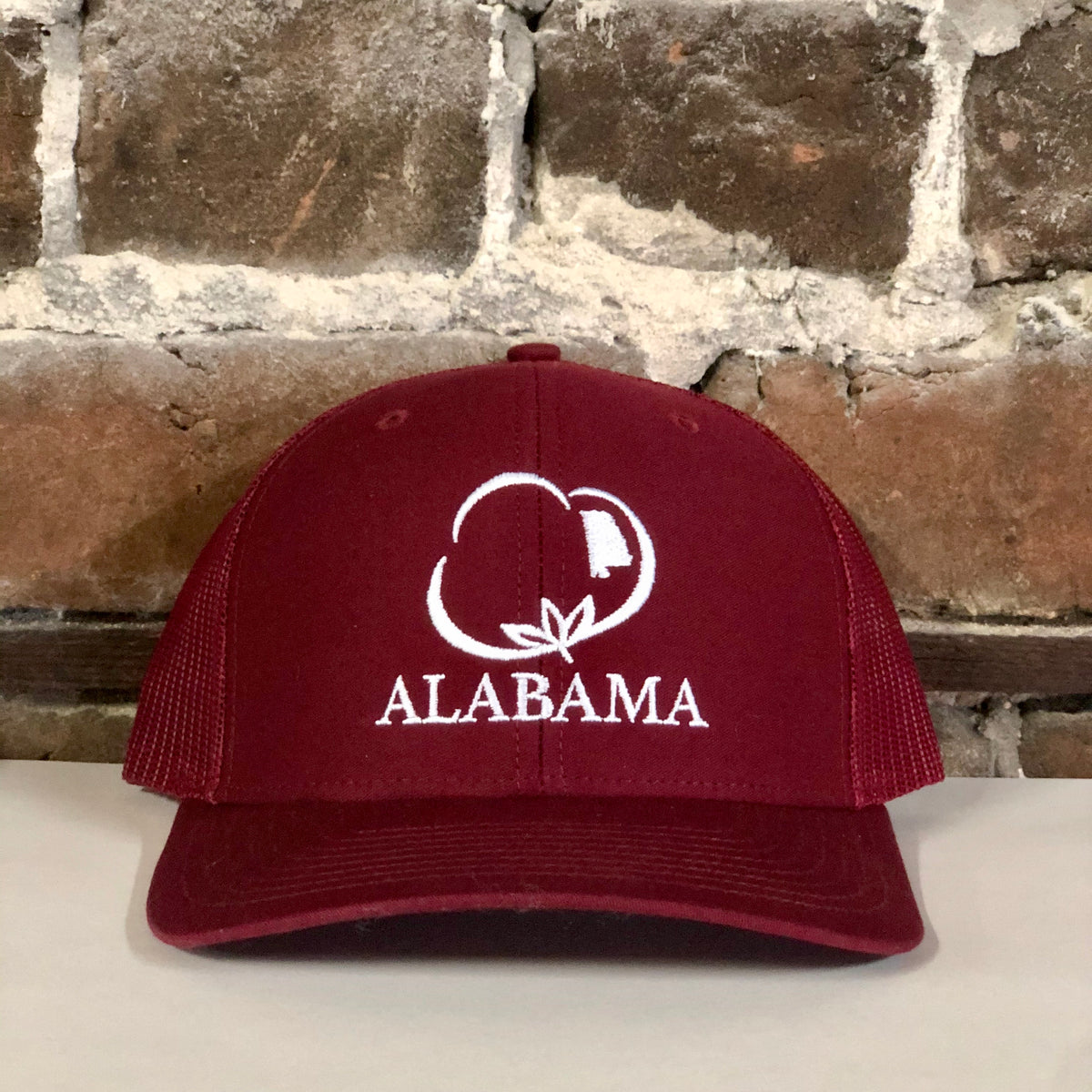 Alabama Original Cotton Trucker Hat Crimson – Cotton State Pride